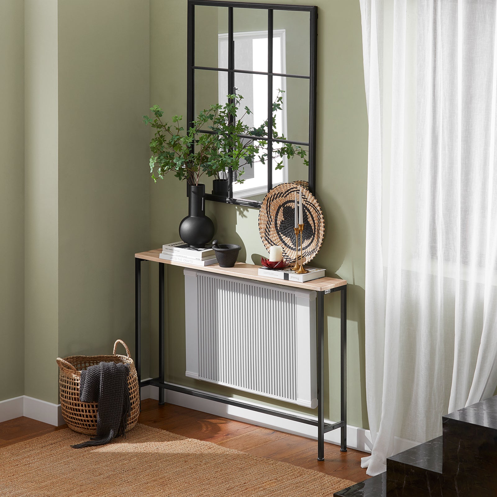 Mesa Hall de Entrada SoBuy FSB19-XL-Z 120 x 20 x 80 cm – SoBuy-ES