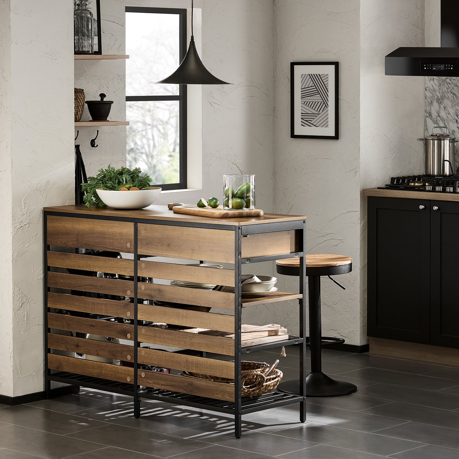 SoBuy | Aparador Comedor Estilo Industrial FSB85-PF– SoBuy-ES