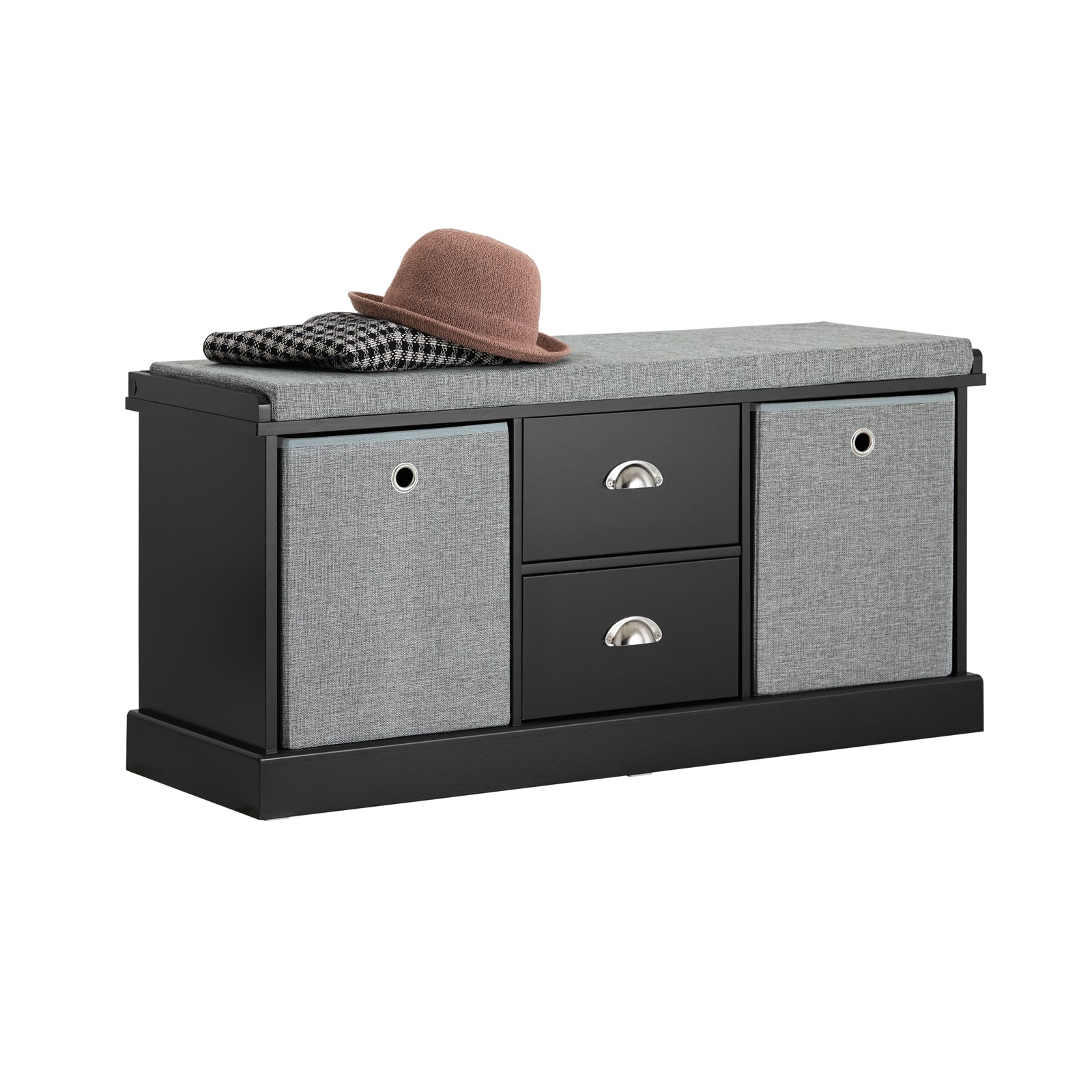 SoBuy FSR66-SCH Banco Zapatero con 2 cajones y 2 cestas 100 x 35 x 50 ...